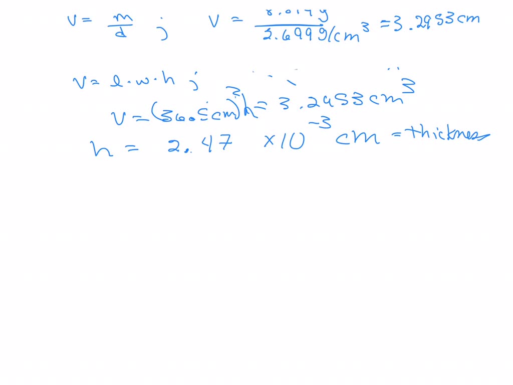 Aluminium foil used to package food is approximately 25 μm thick ...