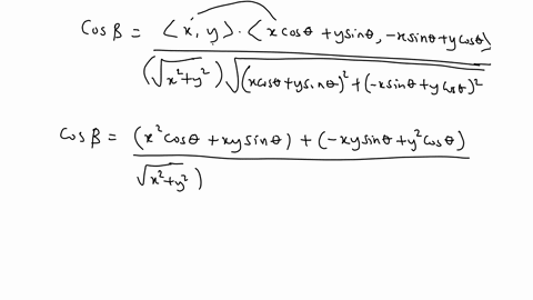SOLVED:Let 𝐯= x, y) and 𝐯θ= x cosθ+y sinθ,-x sinθ+y cosθ Prove that the ...