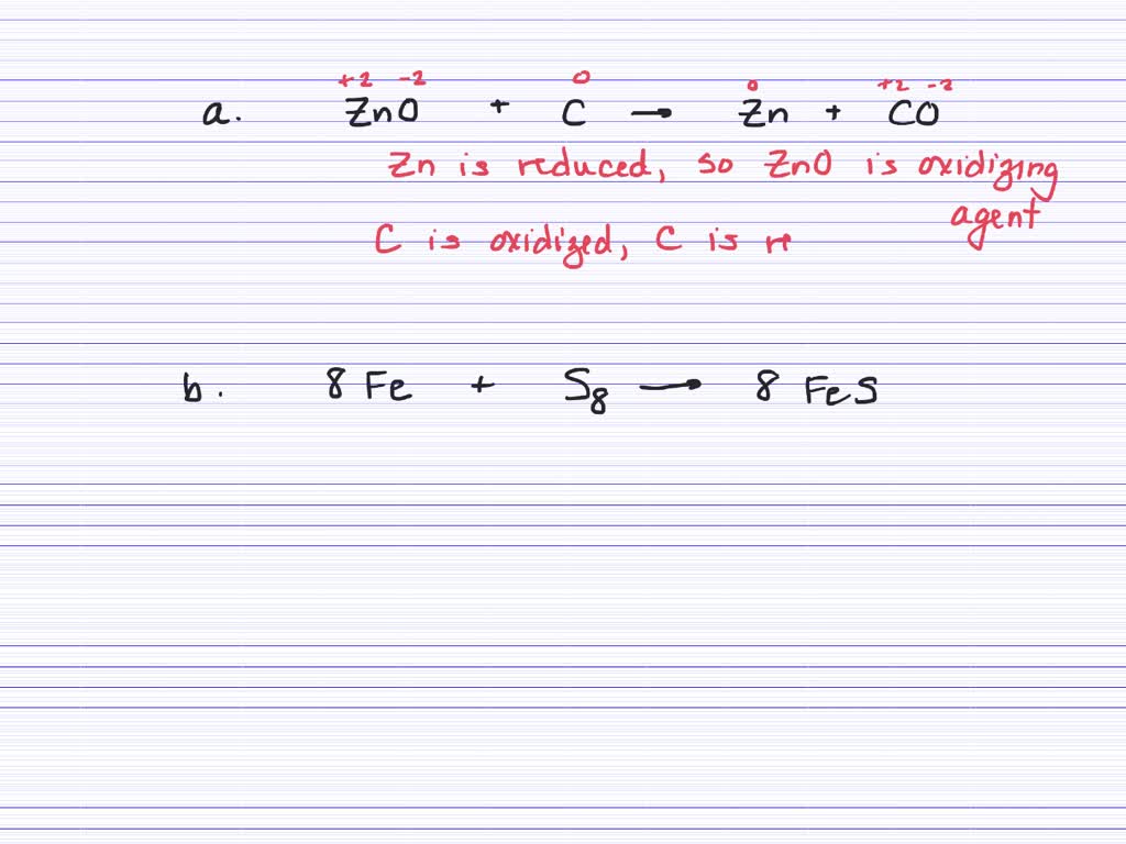 SOLVED:In the following reactions, label the oxidizing agent and the ...