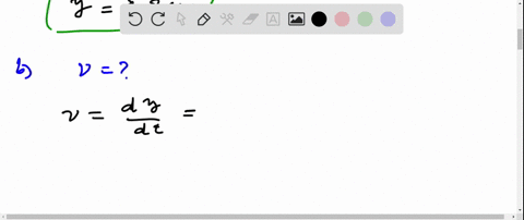 SOLVED:∙∙The equation of motion of a particle in vertical SHM is given ...