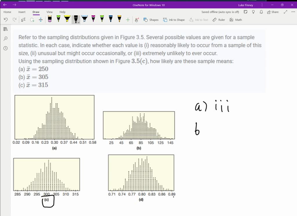 ⏩SOLVED:Refer to the sampling distributions given in Figure 3.5.… | Numerade