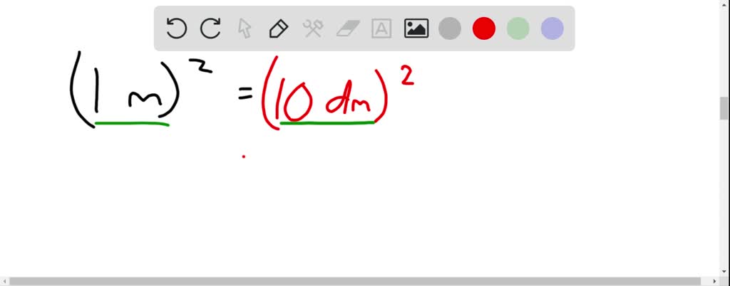 SOLVED:For Problems, see Example 5. How many square decimeters are in 1 ...
