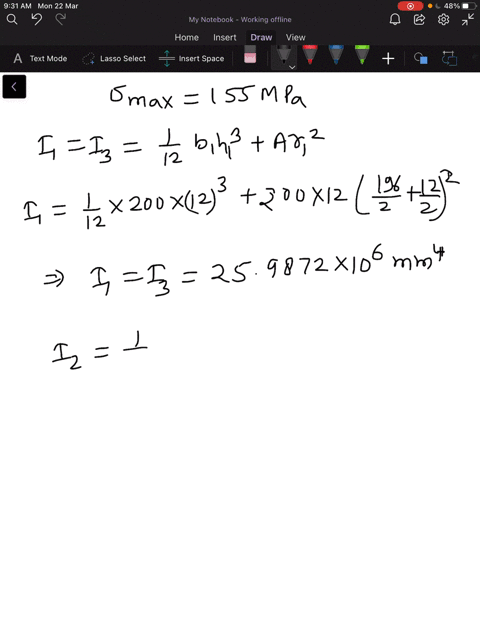 SOLVED:Knowing that for the beam shown the allowable stress is 12 ksi in tension and 16 ksi in ...