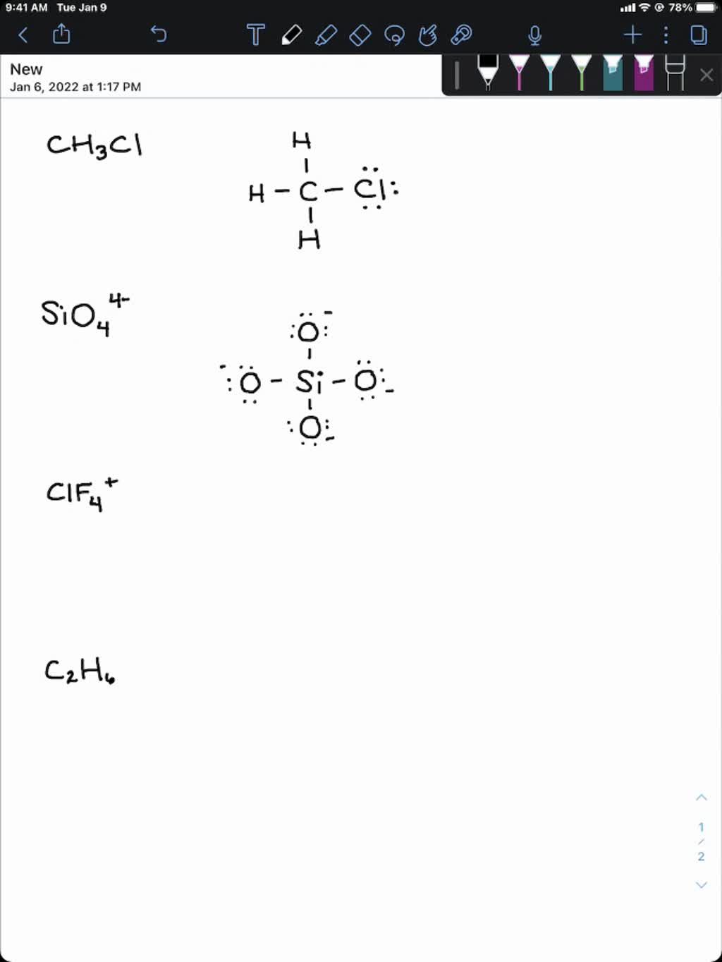 SOLVED: 6. Write Lewis structures for each of the following. Be sure to ...