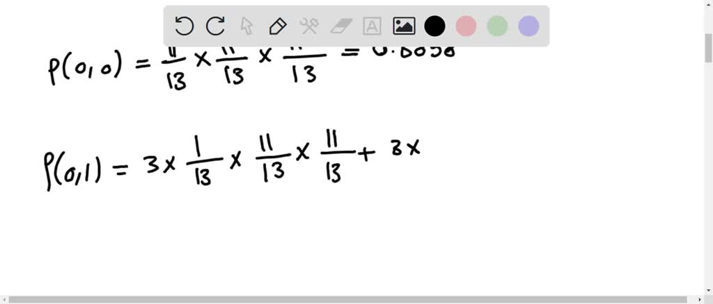 SOLVED:Repeat Problem 3a when the ball selected is replaced in the urn ...