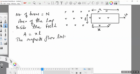 SOLVED:The rectangular loop of N turns shown below moves to the right with a constant velocity 𝐯 ...