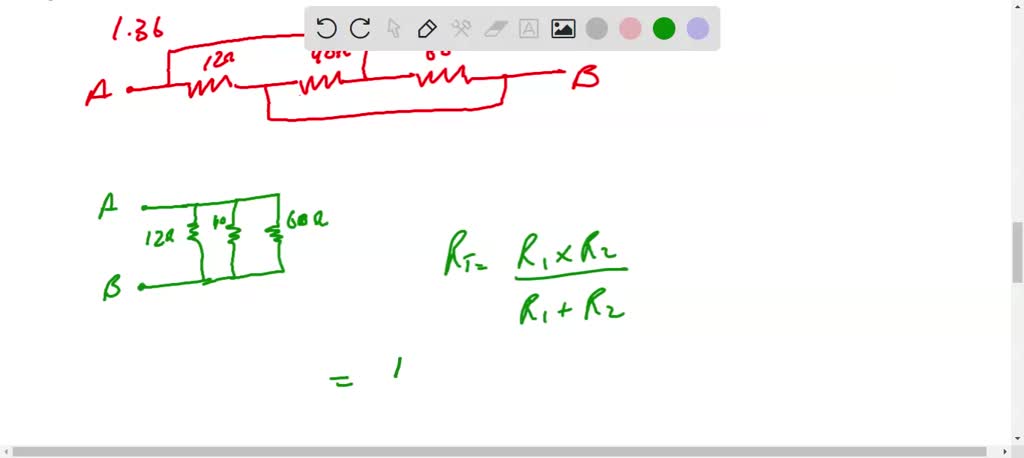 SOLVED:Find the equivalent resistance between terminals A and B.