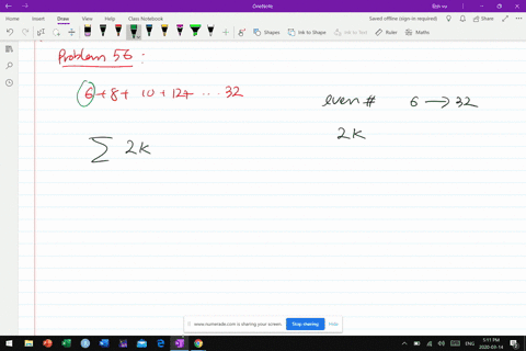 SOLVED:In Exercises 55-60 , express each sum using summation notation. Use a lower limit of ...