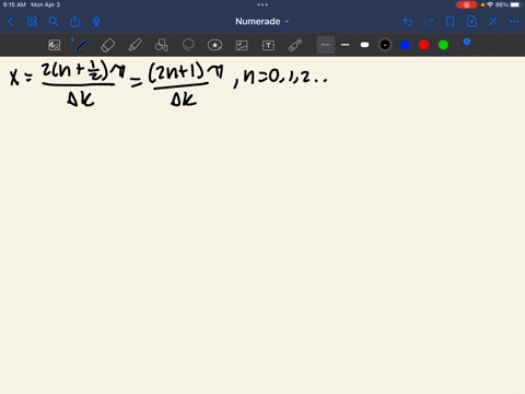 ⏩SOLVED:A wave packet exists in the region between x ±Δx / 2, with a ...