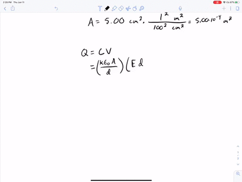 SOLVED: (a) How much charge can be placed on a capacitor with air ...
