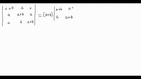 SOLVED:Using the property of determinants and without expanding in Exercises 1 to 7 , prove that ...