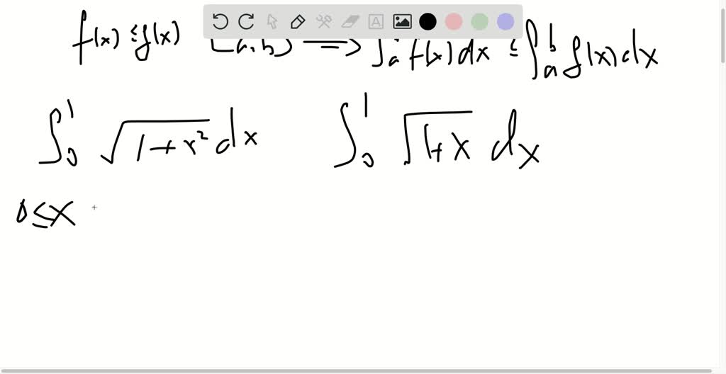 SOLVED:In Problems 49 through 54, use properties of integrals to establish each inequality ...