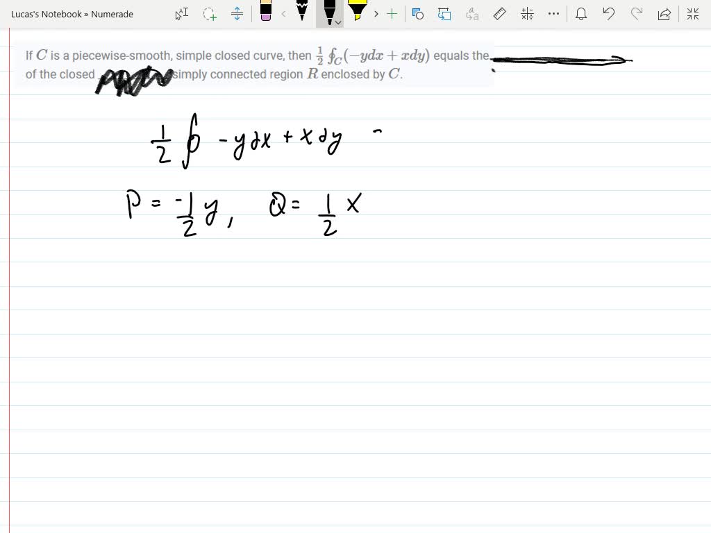 SOLVED:Let R be a simply connected closed region in the x y -plane, and ...