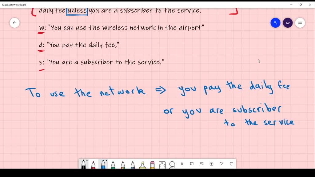 Translate the given statement into propositional logic using the ...