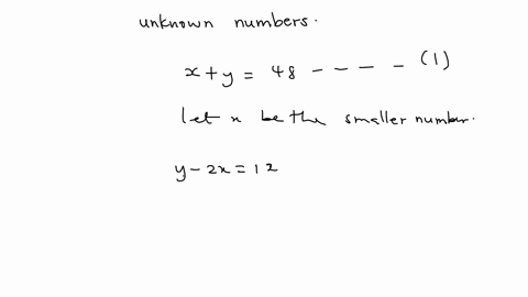 ⏩SOLVED:The sum of two positive integers is 48 . When twice the… | Numerade