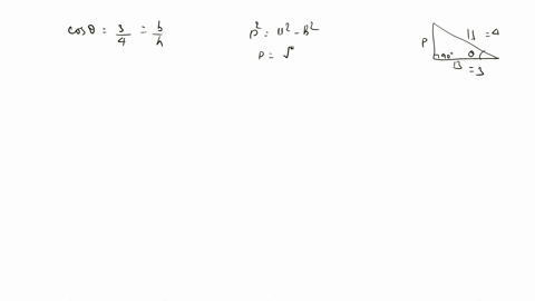 SOLVED:Sketch a right triangle corresponding to the trigonometric ...