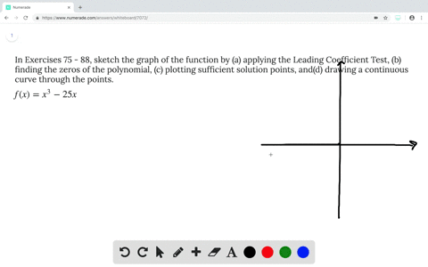 SOLVED:In Exercises 75 - 88, sketch the graph of the function by (a) applying the Leading ...