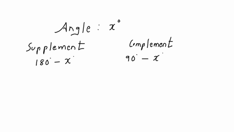 ⏩SOLVED:Find the measure of an angle such that the difference… | Numerade