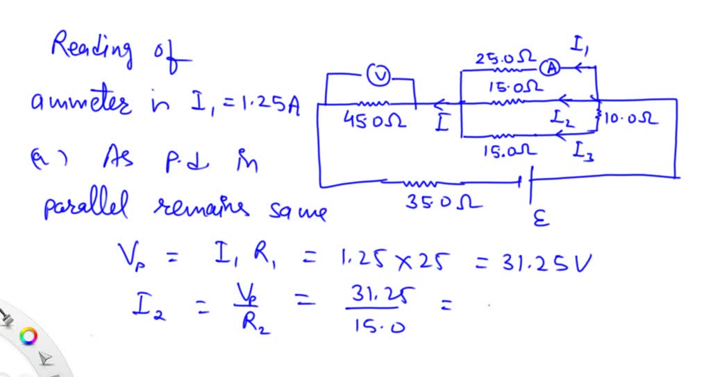 For the circuit shown in Fig. 𝐄 26.6 both meters are idealized, the ...