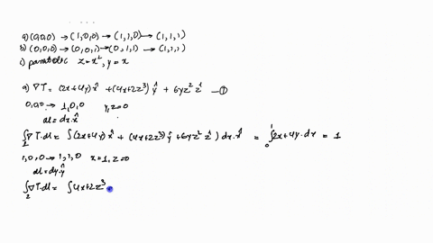 Check the fundamental theorem for gradients, using T=x^2+ 4 x y+2 y z^3 ...