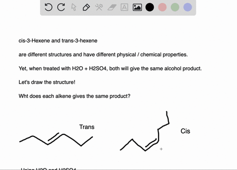 cis-3-Hexene and trans -3-hexene are different compounds and have ...