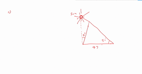 SOLVED:The shadow of a flagpole is 50 feet long. A line of sight from ...
