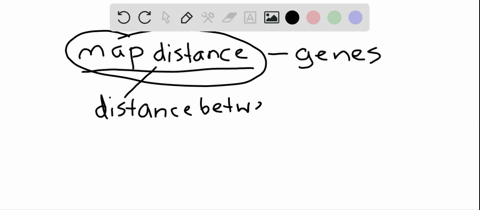 SOLVED:The map distance between two genes is determined by the a ...