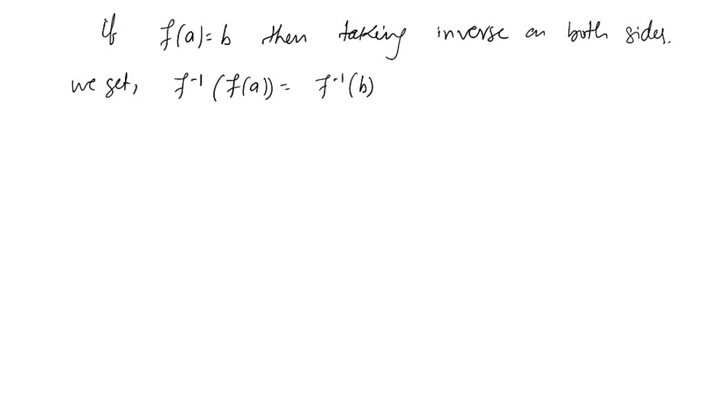 ⏩solved Prove That An Invertible Function F Can Have Only One… Numerade