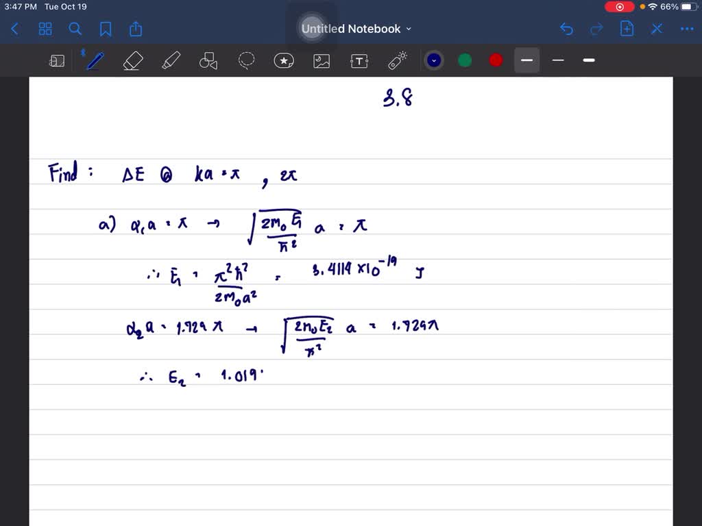 Calculate The Energy Spectrum Of The One Dimensional Tight Binding Model Shown In Figure 612