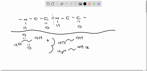 SOLVED:The following condensation polymer is made from a single monomer ...