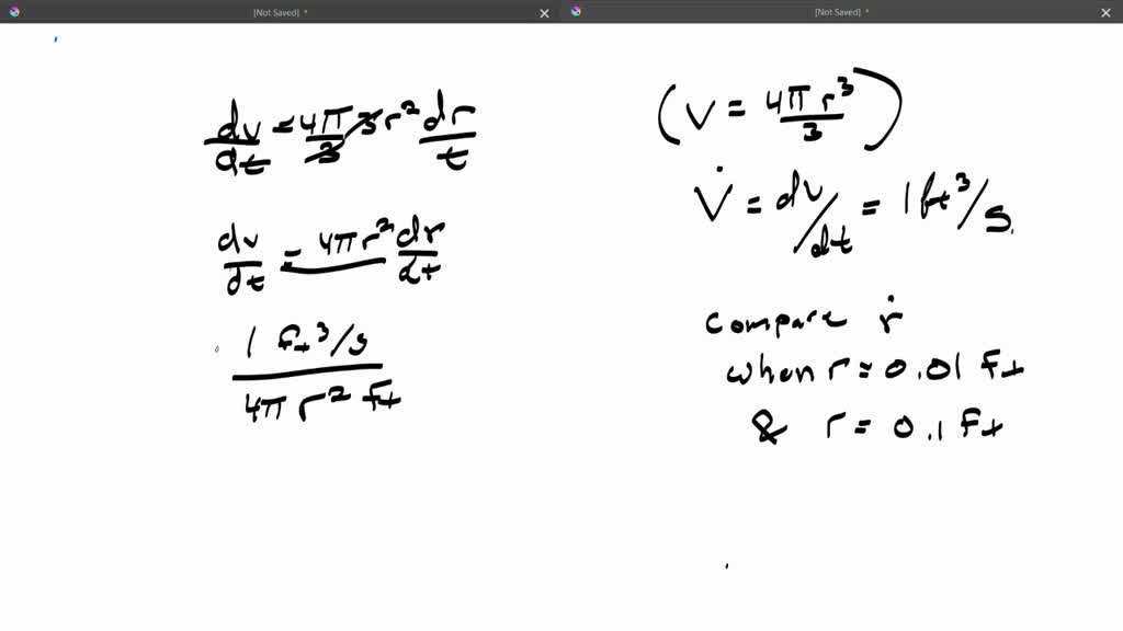 In the previous problem, a balloon was inflated at a flow rate Q that ...