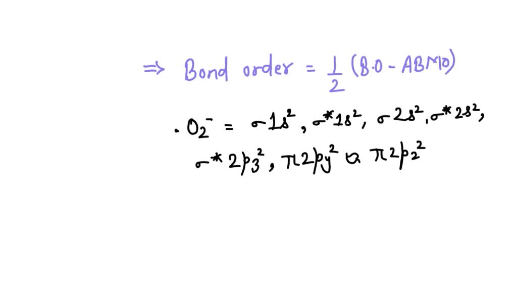 ⏩SOLVED:Use an MO diagram and the bond order you obtain from it to… | Numerade