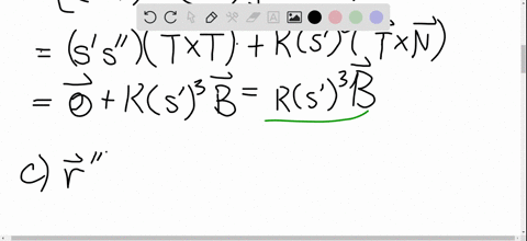 SOLVED:The following formulas, called the Frenet-Serret formulas, are ...