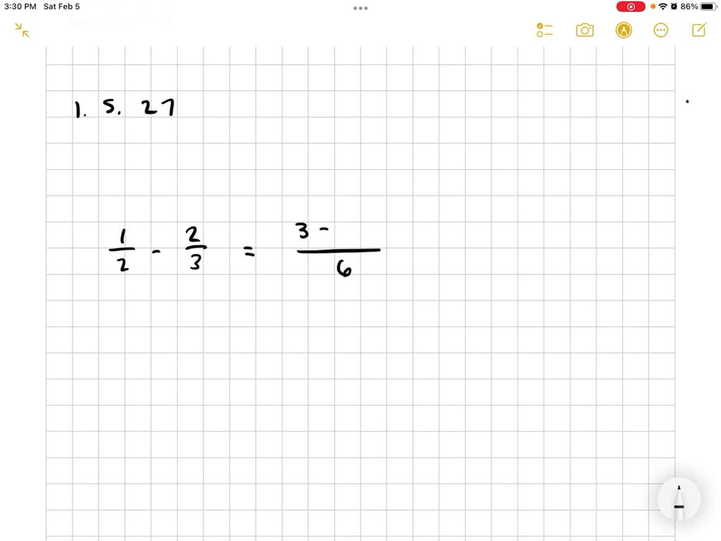 SOLVED Subtract 1 2 2 3 SOLVED Subtract 1 2 2 3