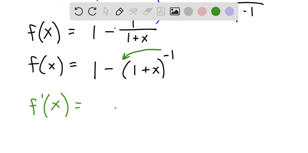 SOLVED:Find a formula for the nth derivative. y=(x)/(1+x)