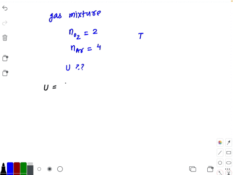 SOLVED:A gas mixture consists of 2 moles of oxygen and 4 moles of argon at temperature T ...