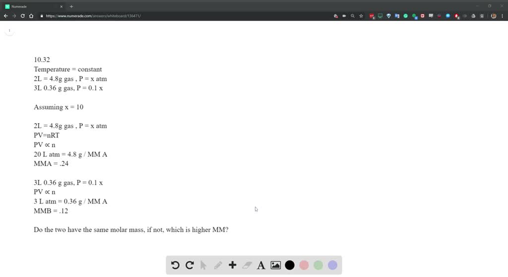 SOLVED: Suppose you are given two flasks at the same temperature, one of volume 2 L and the ...
