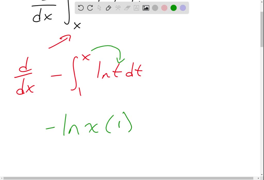 SOLVED:Find the derivatives. (d)/(d x) ∫x^1 lnt d t