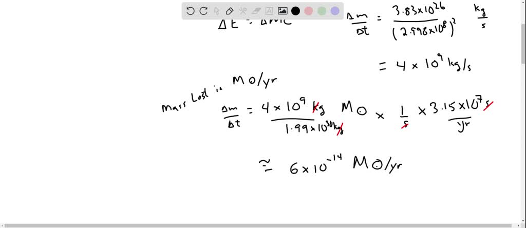 ⏩SOLVED:Solar Mass Loss. Estimate how much mass the Sun loses… | Numerade