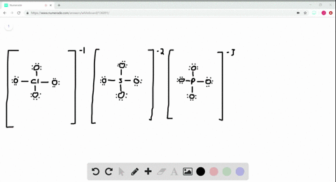 Consider the Lewis structure for the polyatomic oxyanion shown here ...