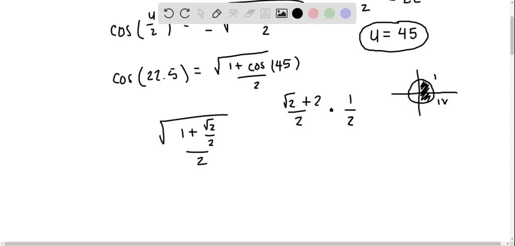 SOLVED:Use a half-angle identity to find exact values for sinθ, cosθ, and tanθfor the given ...
