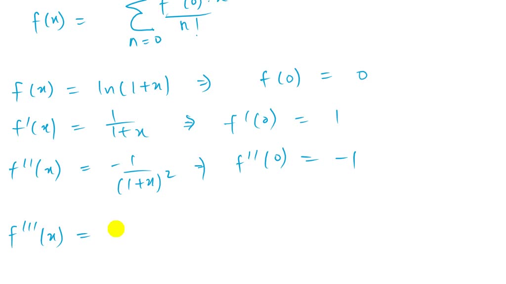 SOLVED:Find the Maclaurin series for the specified function. Note: These are the same functions ...