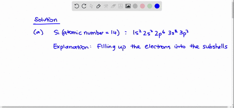 SOLVED:(a) Determine the electron configuration of silicon (atomic ...