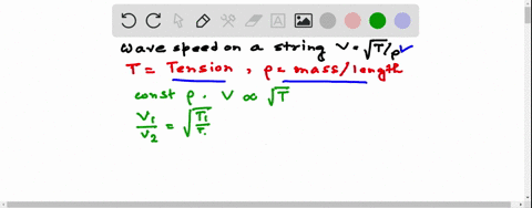 SOLVED:The wave speed on a string under tension is 200 m/s. What is the speed if the tension is ...