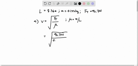 SOLVED:A string fixed at both ends is 7.50 \mathrm{~m} long and has a mass of 0.120 \mathrm{~kg ...