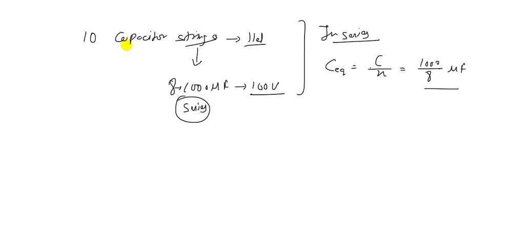 SOLVED:In an electric power plant substation, a capacitor bank is made ...