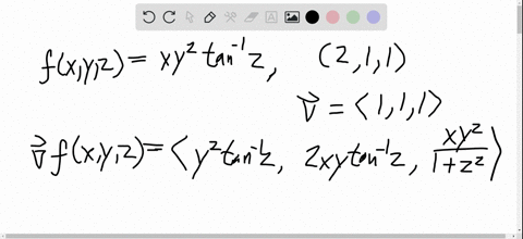 SOLVED:Find the directional derivative of the function at the given ...