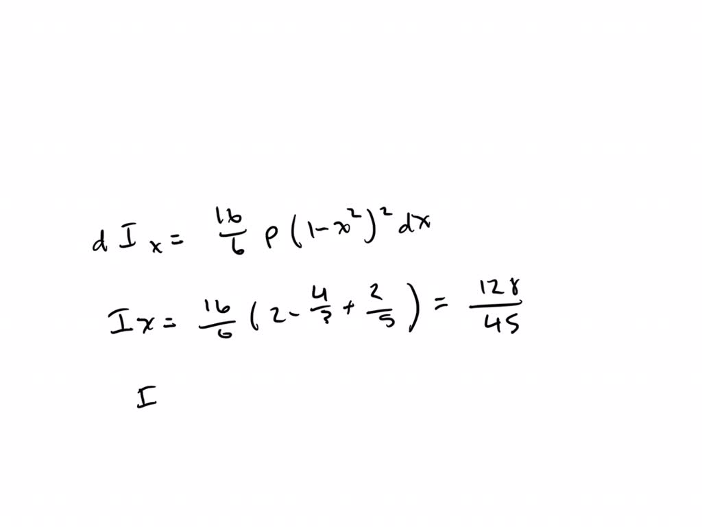 SOLVED:As needed, use a computer to plot graphs and to check values of integrals. Find Ix and Iy ...