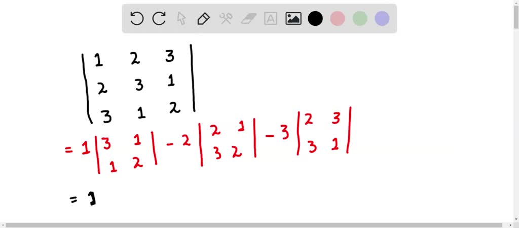Solved Compute The Determinants Using Cofactor Expansion Along The