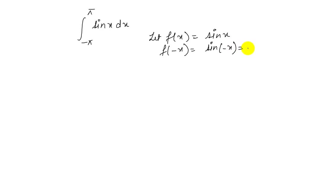 SOLVED:Symmetry and definite integrals Use symmetry to evaluate the ...